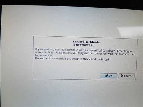 server s certificate is not trusted ask questions bandr community