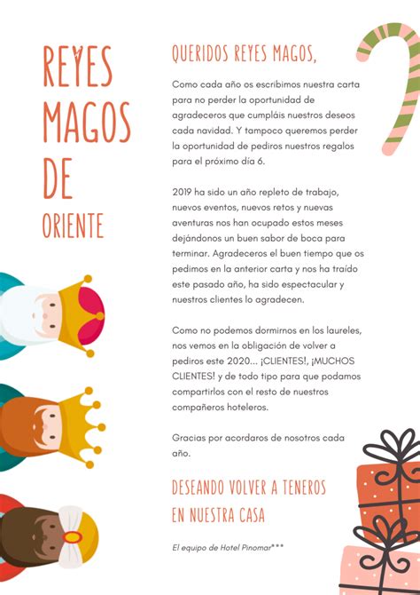 Carta A Los Reyes Magos Hotel Pinomar