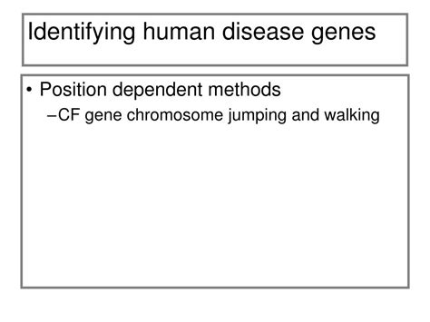 Ppt Identifying Human Disease Genes Powerpoint Presentation Free