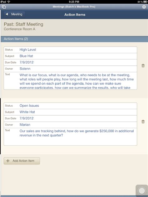 The Mac Office Meetings Filemaker Pro 12 Starter Solution