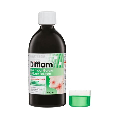 Difflam Sore Throat Gargle And Mouth Solution Difflam
