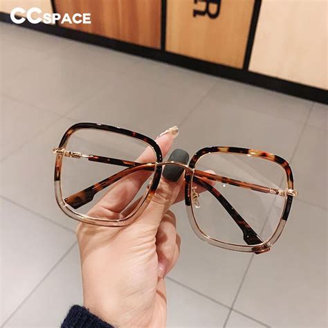 47455 Vintage Big Size Glasses Frames Square Men Women Computer Eyegla