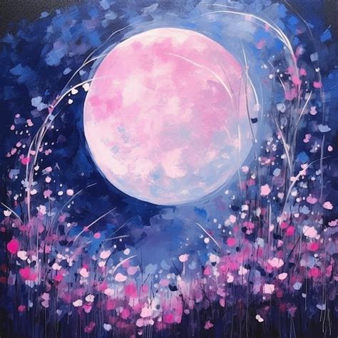 Colorful Moon Light Night Paintings Images Free Download On Freepik