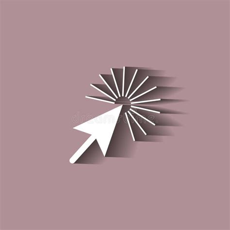 Arrow The Cursor Pointing To The Point The Cursor Clicks Stock Vector