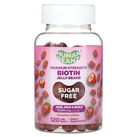 Human Beanz Biotin Jelly Beans Maximum Strength Sugar Free