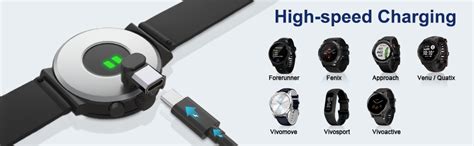 Ruxely Usb C To Garmin Watch Charger Adapter 3packtype C Cable