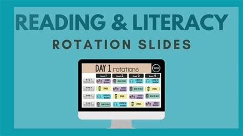 Reading Center Rotation Slides Digital Board Chart W Visual Timers And Images