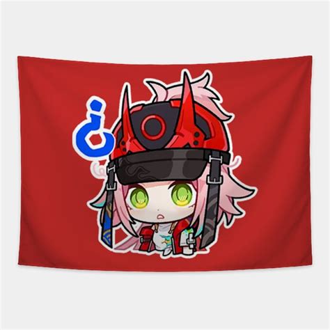 Honkai Star Rail Chibi Rappa Honkai Star Rail Tapestry Teepublic