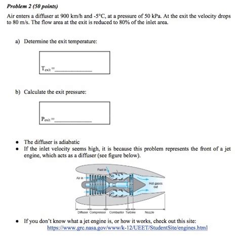 Solved Problem 2 50 Points Air Enters A Diffuser At 900