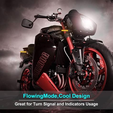 Clignotant Moto Kinstecks 4pcs Motorcycle Indicators Flowing Turn