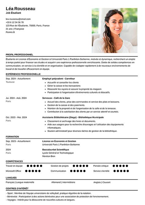 CV Secrétaire 2025 Modèle Gratuit et Conseils