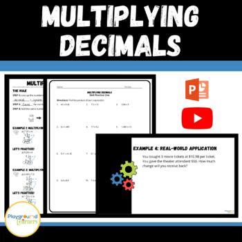 Multiplying Decimals Lesson Guided Notes And Worksheets TPT