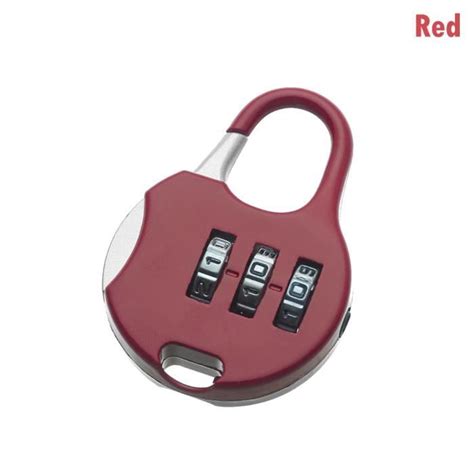 CADENAS DE BAGAGE red Cadenas à combinaison de Code et mot de passe