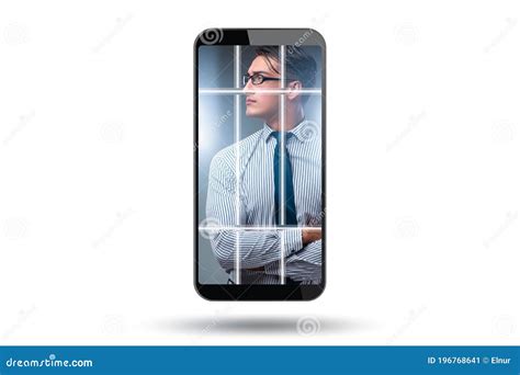 Online And Internet Dependency Concept Stock Image Image Of