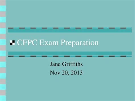 Ppt Cfpc Exam Preparation Powerpoint Presentation Free Download Id 4306383
