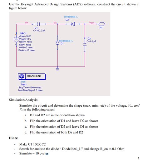 [solved] use the keysight advanced design systems ads sof