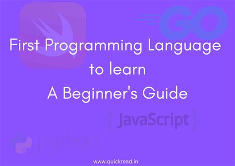 First Programming Language To Learn A Beginner S Guide