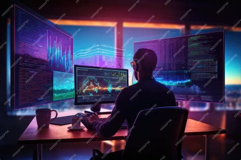 Premium Photo Computer Programmer Using Ai For Data Science And