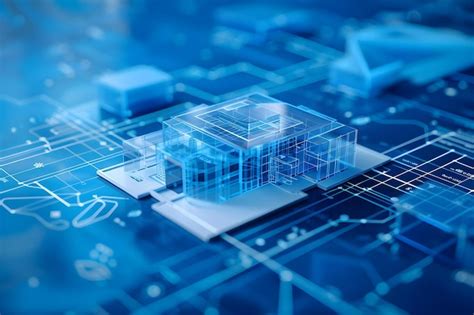 Designing A Digital Architecture Backdrop Showcasing Technology