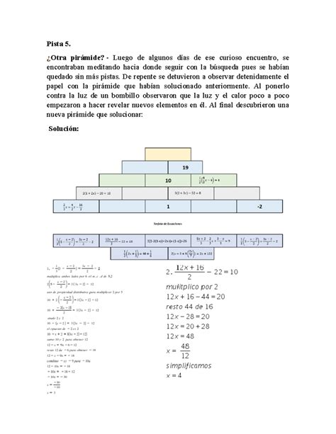 Pista 5 matematicas Matemáticas Financieras Pista 5 Otra pirámide