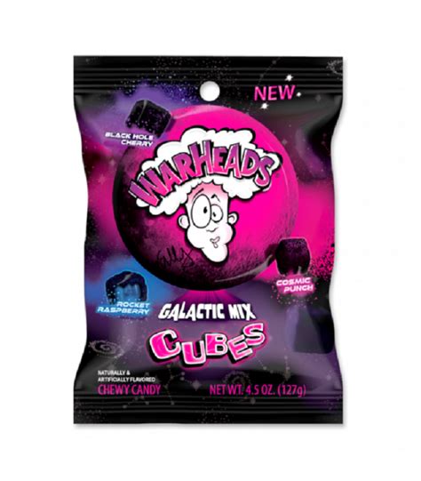 Warheads Galactic Mix Cubes 127gm Glamshow