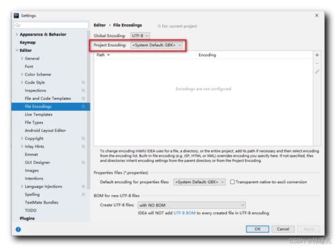 【错误记录】intellij Idea 中 Java 代码中的中文注释报错 Menu File Settings Editor