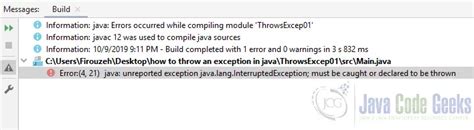Exception Handling In Java Examples Java Code Geeks 2022