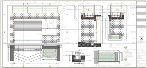 House Garage Rolling Shutter Design Details And Section In Autocad Dwg