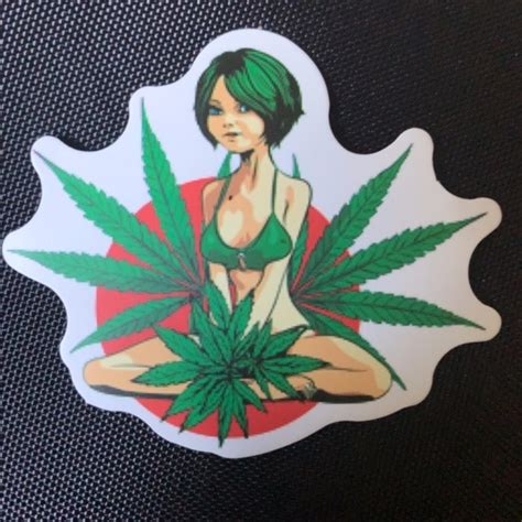 Free Weed Girl Decal Sticker Stickers Auctions For Free
