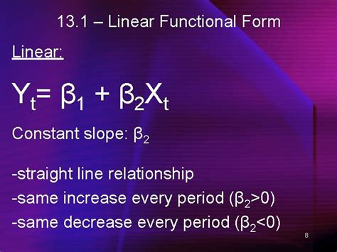 13 functional forms examples of choosing functional forms