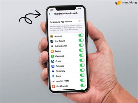 Background App Refresh iPhone là gì Cách sử dụng và tối ưu hóa