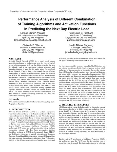 pdf performance analysis of different combination of training