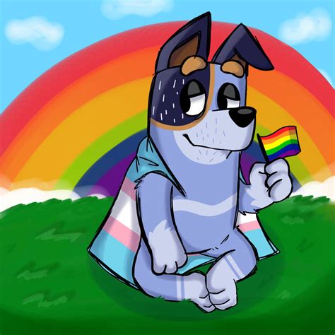 Pride Stripe Heeler Bluey By Flippyhtffra On Deviantart