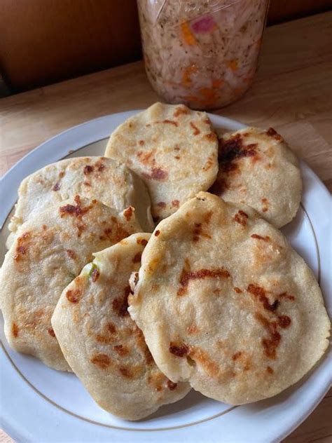 Chicken Pupusa Recipe Pupusas Recipe Chicken Curtido Recipe Foood