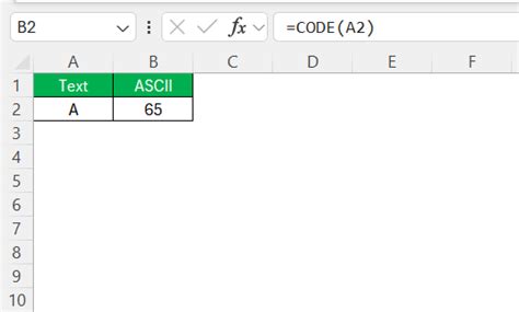 how to use ascii characters in excel myexcelonline