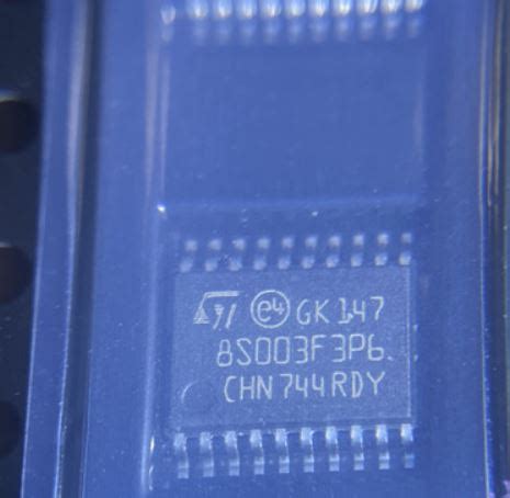 STM8S003F3P6TR STM8 STM8S 微控制器 IC 8 位 16MHz 8KB8K x 8 闪存 20 TSSOP 芯三七