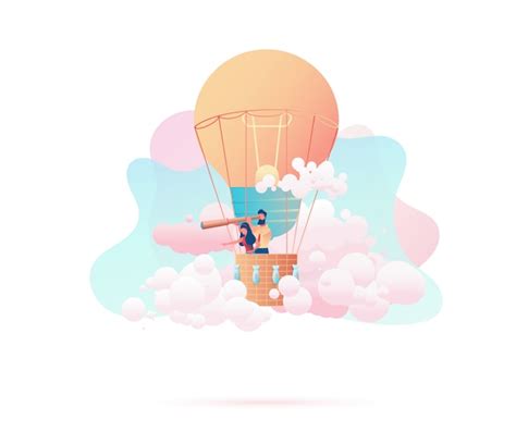 큰 전구 모양 풍선 프리미엄 벡터