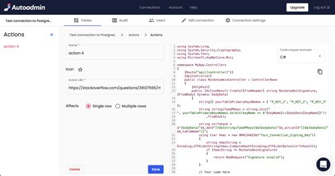 Actions Code Snippets Interations Issue 191 Rocket Admin