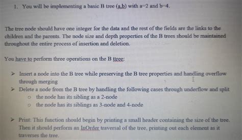 solved class btree def insertion def deletion def