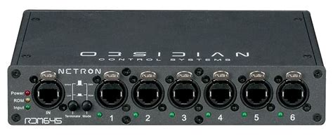 Obsidian Control Systems Rdm645 Rst 01 6 Port Dmx Rdm Reverb