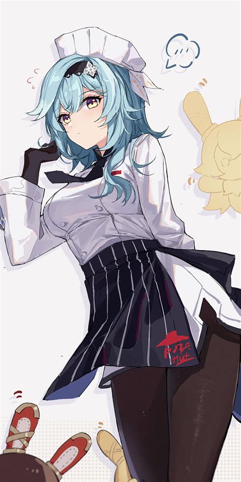 优菈 必胜客联动 服务生仰视 鸦居