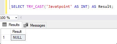 Sql Server Cast Tpoint Tech