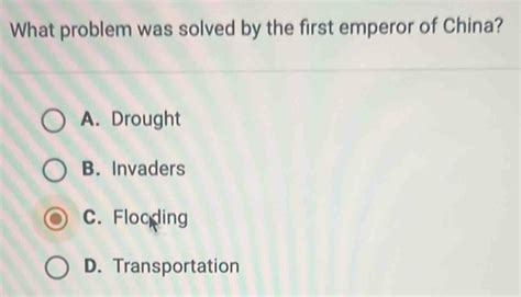 solved what problem was solved by the first emperor of china a