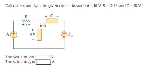 solved calculate vand iy in the given circuit assume a 16