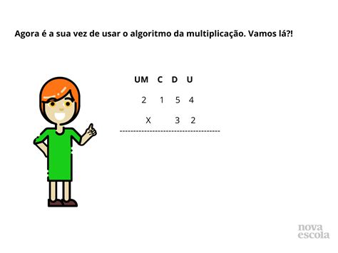 Algoritmo Da Multiplica O Algarismos No Multiplicador Planos De Aula Ano