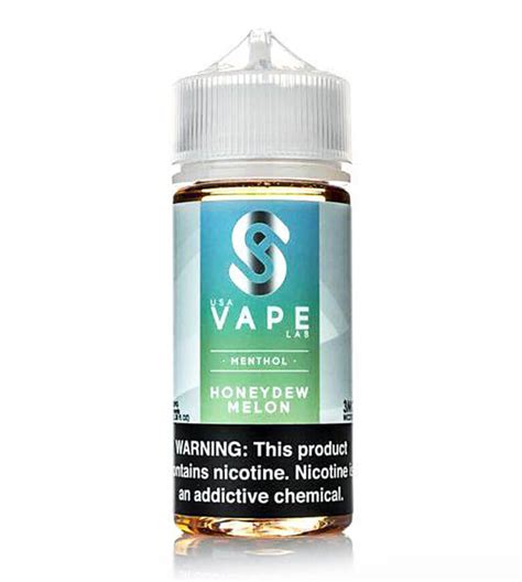 Usa Vape Lab Honeydew Melon Menthol Ejuice Premium E Liquid