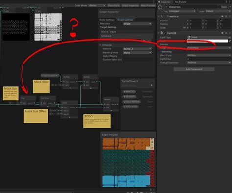 Shader Graph How To Get Light Intensity Of My Global Light Runity2d