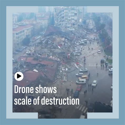 Drone Footage Shows Scale Of Destruction In Turkey Turkey Earthquake