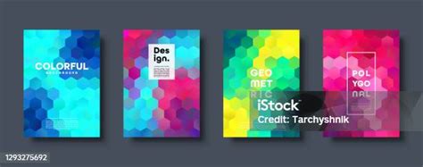 육각형 다각형 추상적 배경 다채로운 삼각형 그라데이션 디자인 낮은 폴리 육각형 모양 배너 벡터 일러스트레이션 3차원 형태에 대한 스톡 벡터 아트 및 기타 이미지 Istock