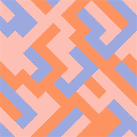 Premium Vector Seamless Pattern With Colorful Geometric Puzzle